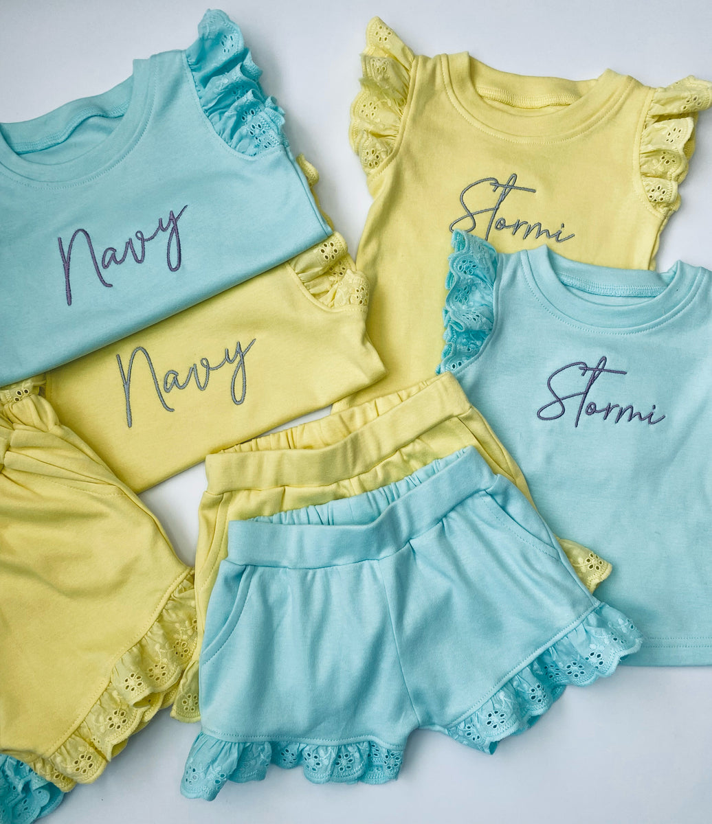 Embroidered Frilly Set – MBD Clothing Co