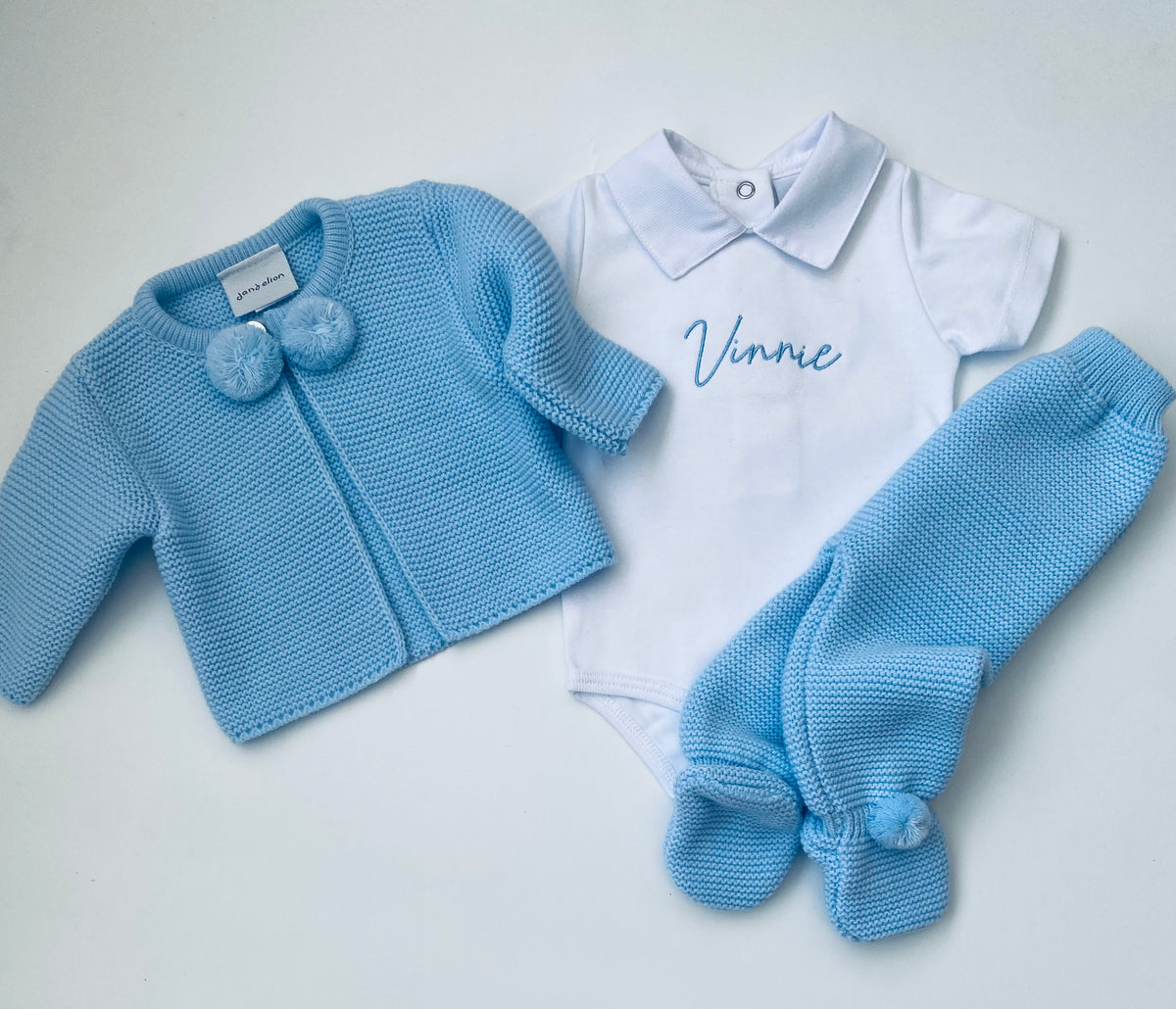 3 Piece Embroidered Set – MBD Clothing Co